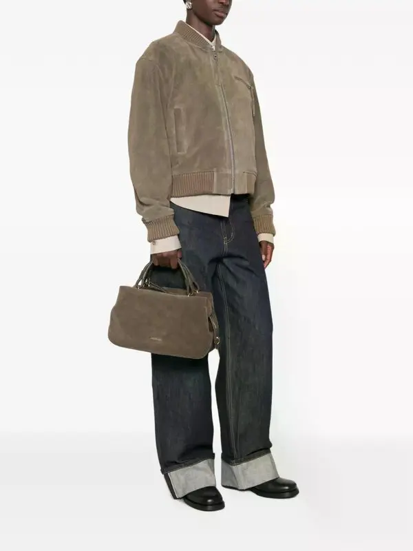 COCCINELLE Suede-finish Leather Tote Bag