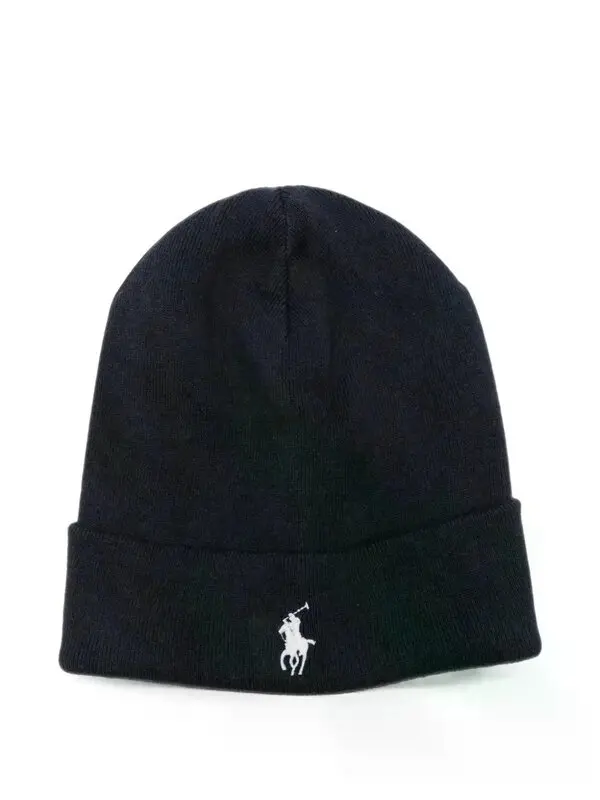 Polo Ralph Lauren Logo-embroidered Beanie Hat - Blue