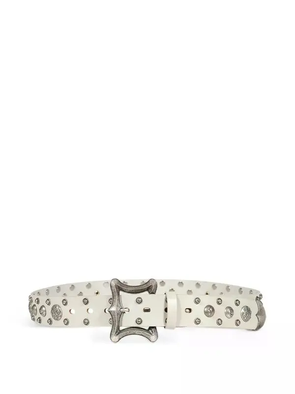 THUG CLUB Dragon Stud-embellished Belt - Neutrals
