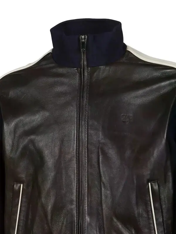 WALES BONNER Path Panelled Leather Jacket