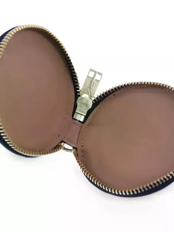 BLACK MEANS Embroidered Circle Coin Case