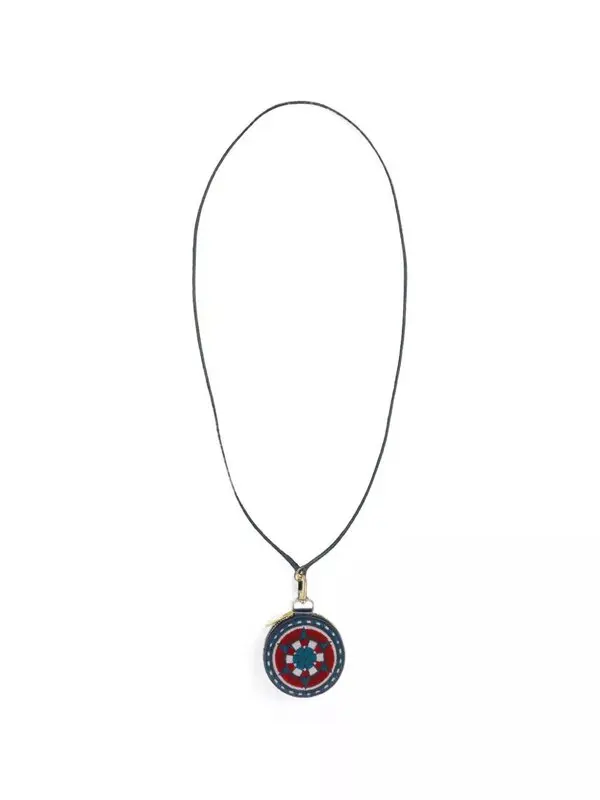 BLACK MEANS Embroidered Circle Coin Case