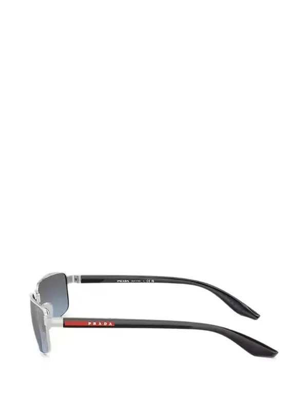 Prada Rectangle-frame Sunglasses - Silver