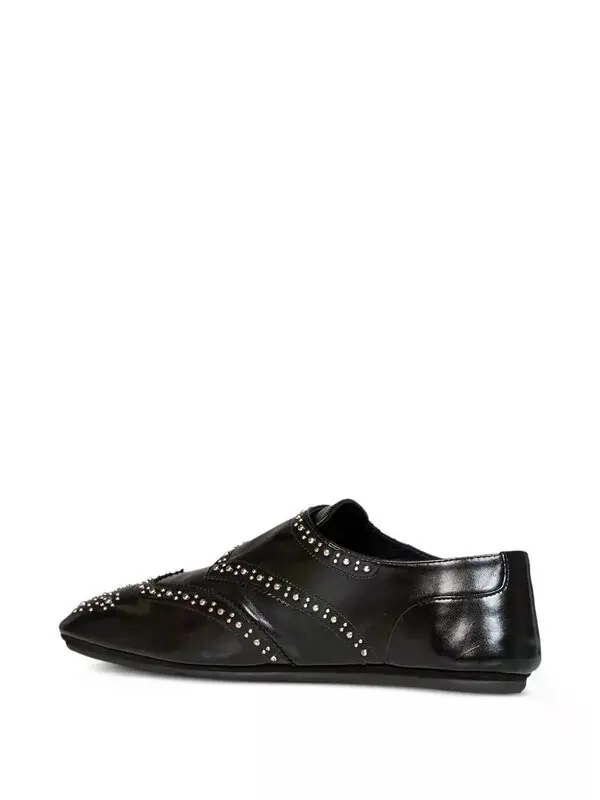 Fendi Studded Leather Loafers
