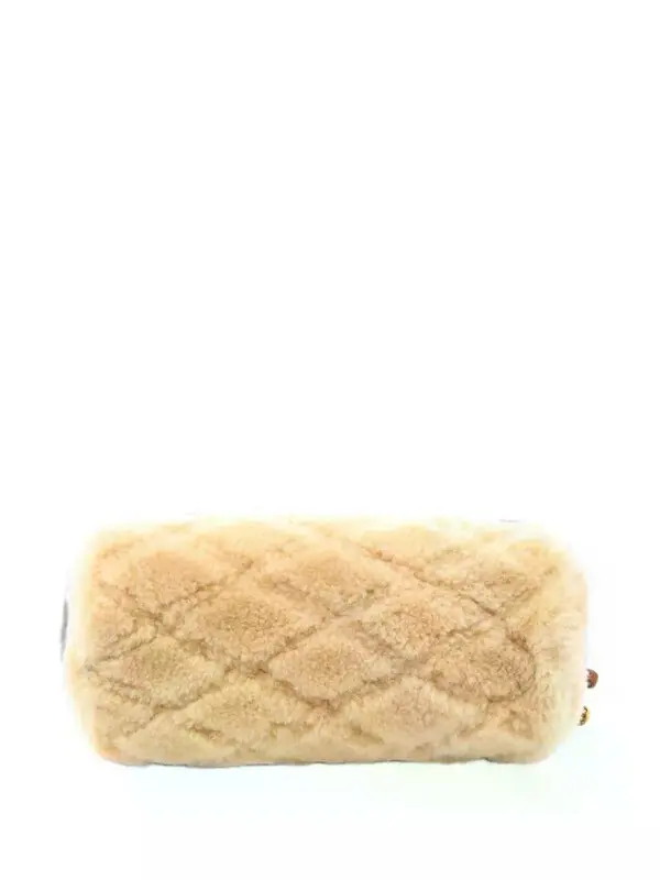 Saint Laurent Mini Sade Quilted Shearling Shoulder Bag