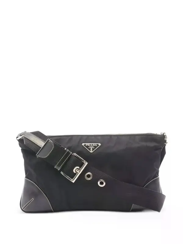 Prada Tessuto Shoulder Bag - Black