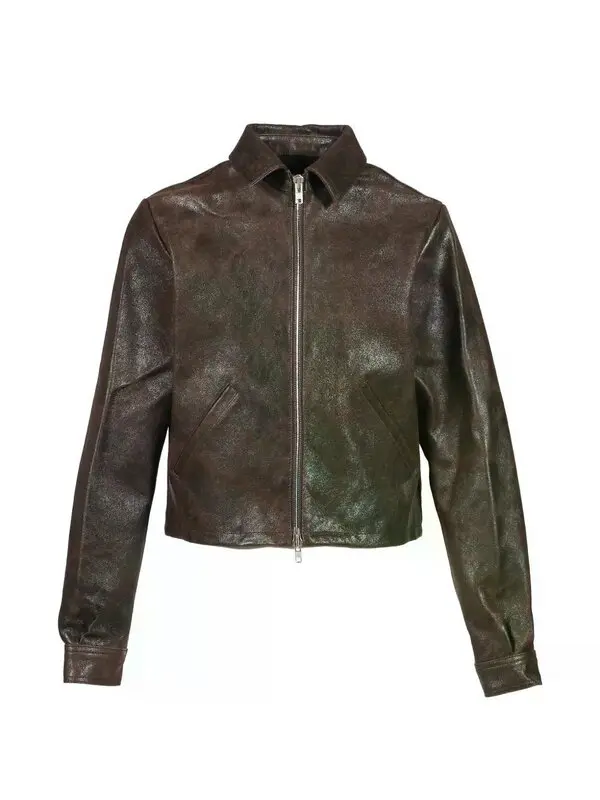 FILTH Waxed Leather Boxy Jacket