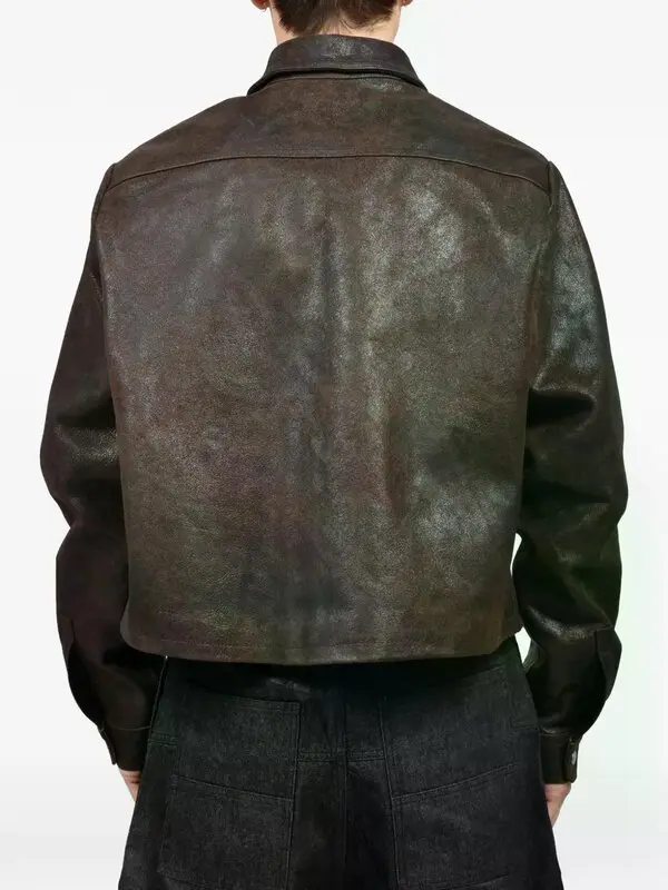 FILTH Waxed Leather Boxy Jacket