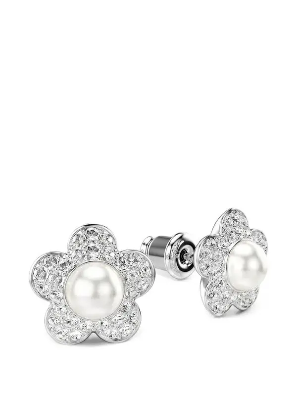 SWAROVSKI X Ariana Grande Crystal-embellished Stud Earrings - Silver