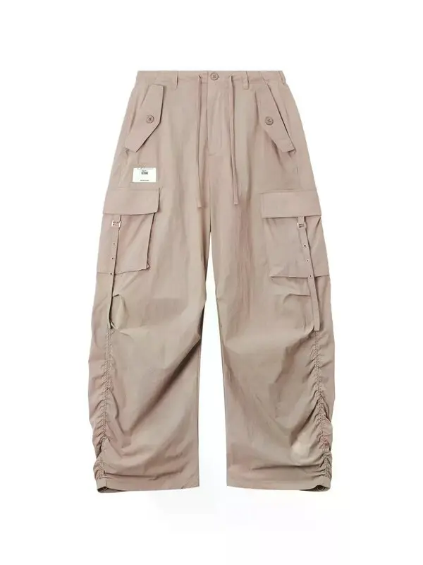 Izzue Ruched Cargo Trousers - Neutrals