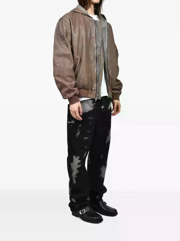 ALEXANDER DIGENOVA Bleach-effect Straight-leg Jeans