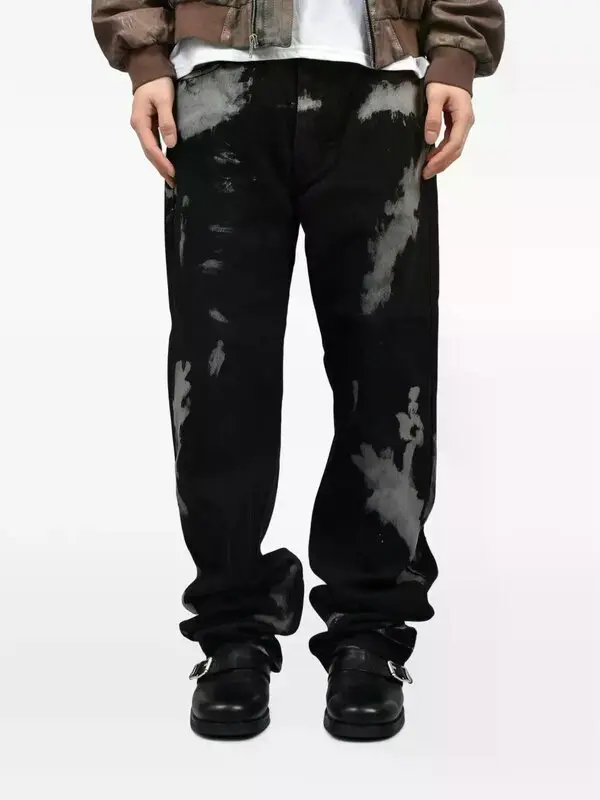 ALEXANDER DIGENOVA Bleach-effect Straight-leg Jeans