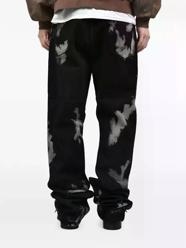 ALEXANDER DIGENOVA Bleach-effect Straight-leg Jeans