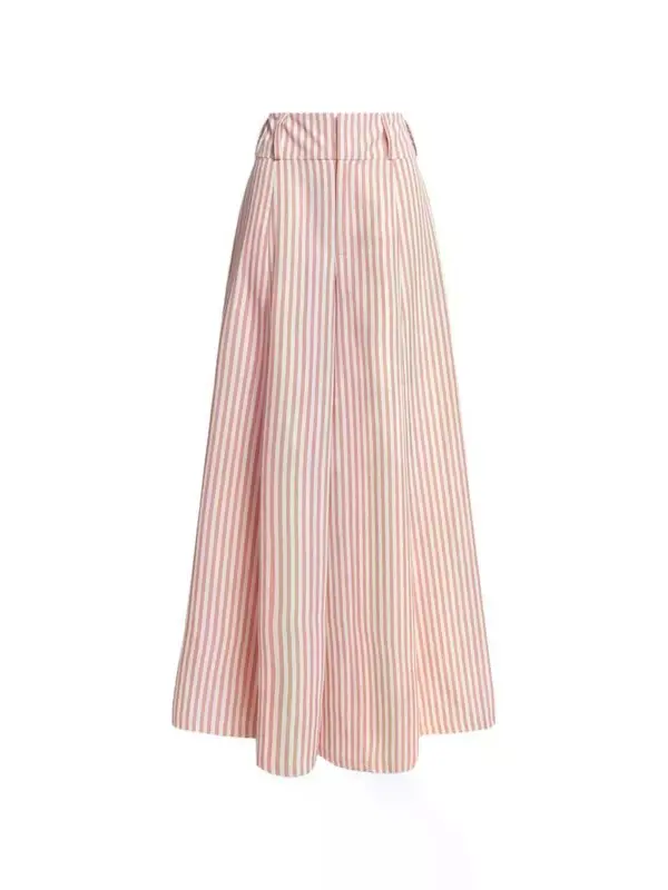 WEILI ZHENG Stripe-print Palazzo Pants - Pink