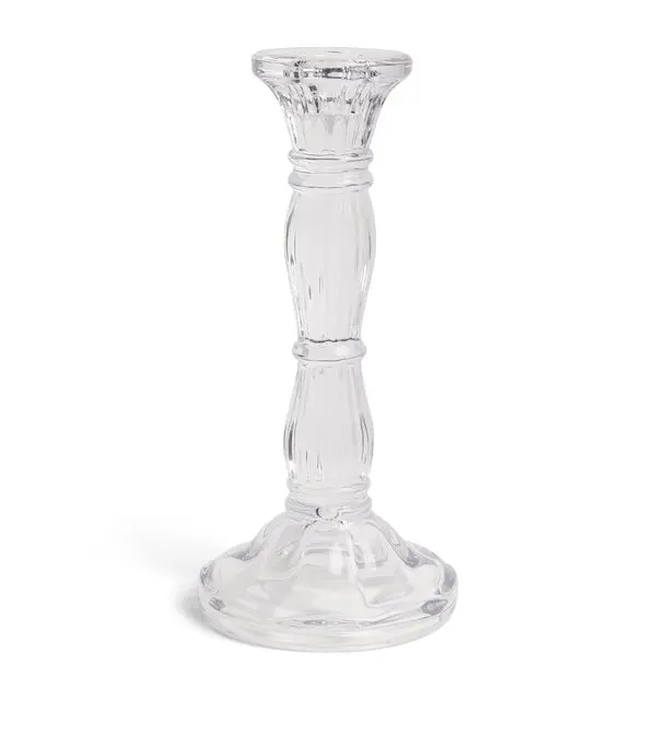 Harrods Glass Candle Holder - Clear