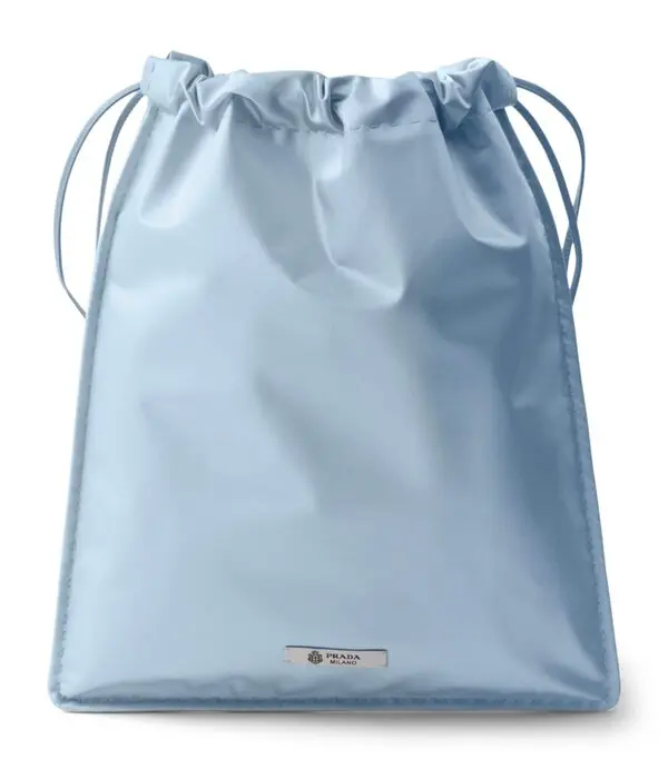 Prada Silk Duchesse Wish Pouch - Turquoise