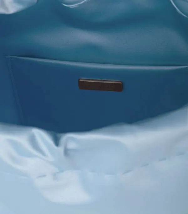 Prada Silk Duchesse Wish Pouch - Turquoise