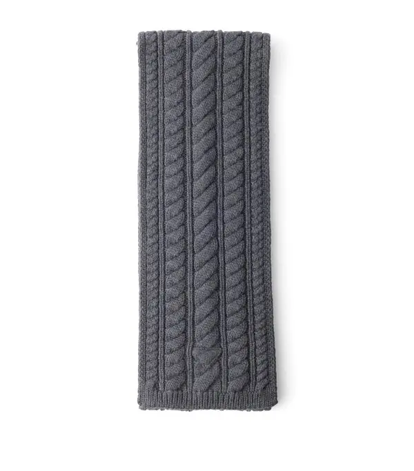 Prada Virgin Wool Cable-knit Scarf