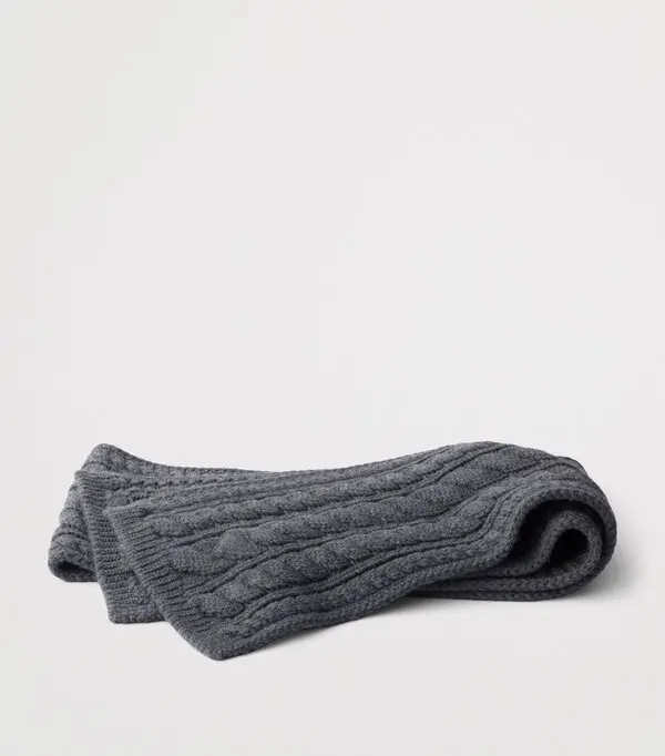 Prada Virgin Wool Cable-knit Scarf