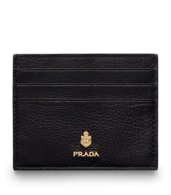 Prada Leather Logo Card Holder