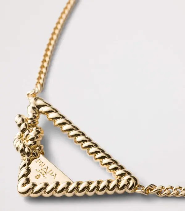 Prada Triangle Necklace