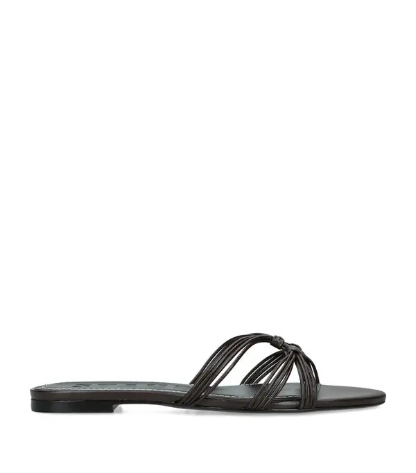 Staud Leather Carrie Sandals - Brown
