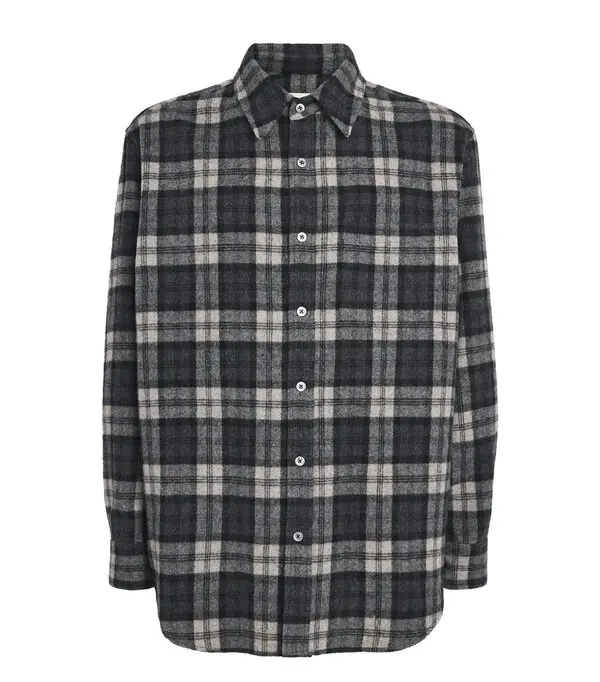 SYSTEM Wool-blend Check Shirt