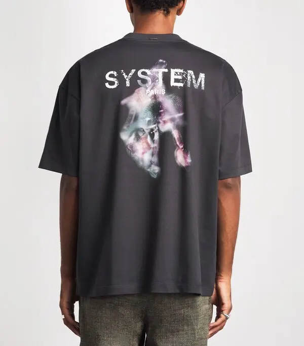 SYSTEM Cotton Logo T-shirt