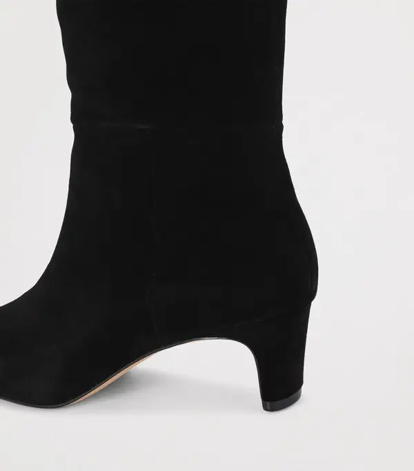 Kurt Geiger Suede Ascot Knee-high Boots