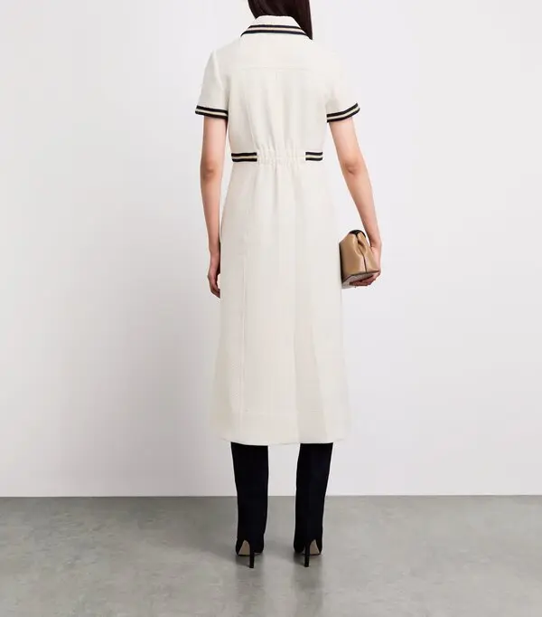 ME+EM Tailored Textured Midi Dress