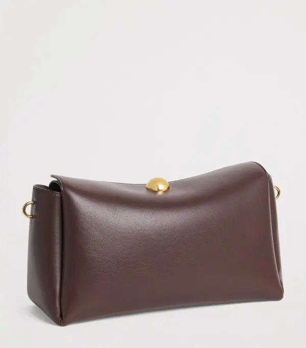 AMI Paris Leather Carrousel Shoulder Bag