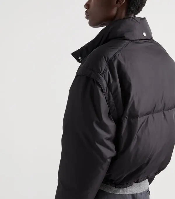 Prada Re-nylon Cropped Down Jacket