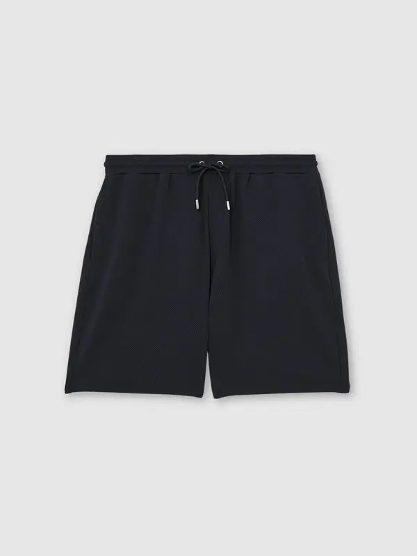 REISS Tavolla Textured Drawstring Shorts