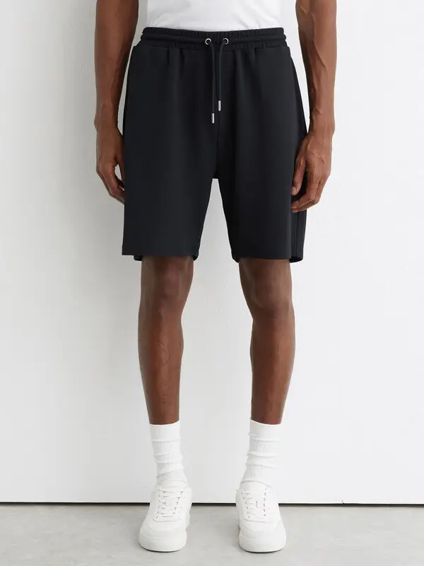 REISS Tavolla Textured Drawstring Shorts