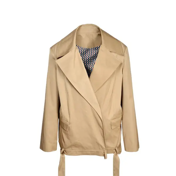 IOANA CIOLACU Neutrals Fold Jacket - Beige