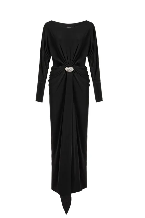 NOCTURNE One-shoulder Cut-out Maxi Dress