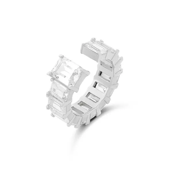 SHYMI Statet Emerald Band - Silver