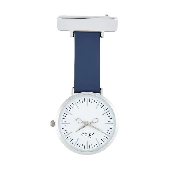 BERMUDA WATCH COMPANY Annie Apple Leather Fob Nurse Watch - Blue