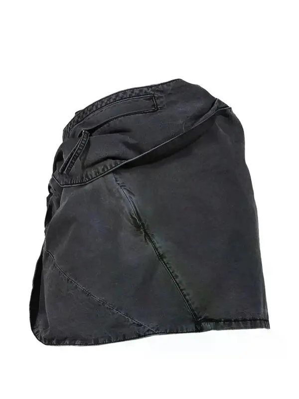 HYEIN SEO Knotted Asymmetric Mini Skirt - Black