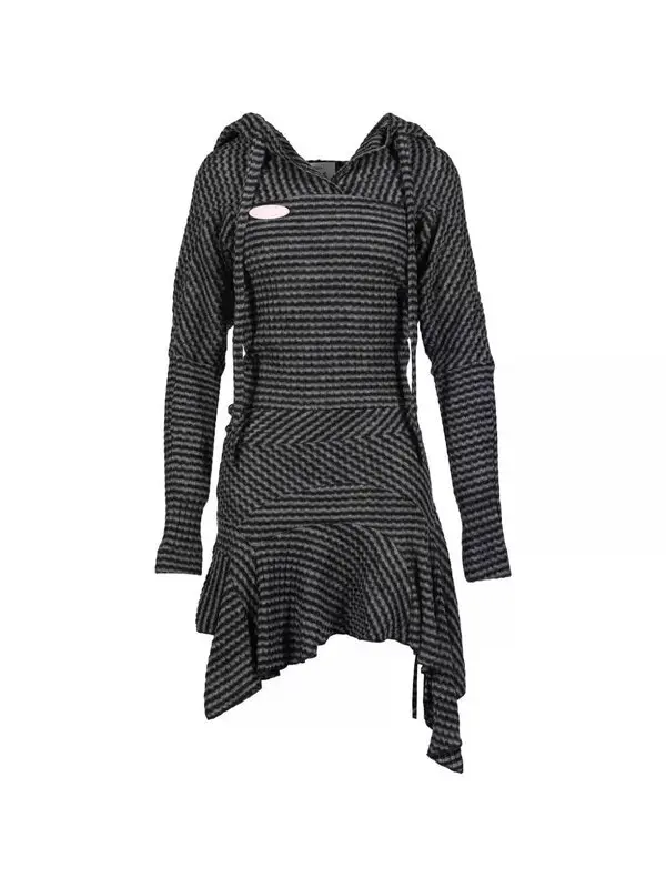 NΦ DRESS Striped Asymmetric Dress