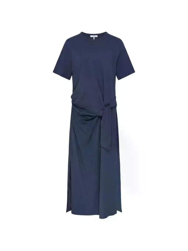 Rag & Bone Knot-detail Side-slit Midi Dress