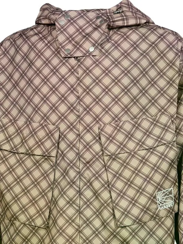 RASSVET Tartan Pattern Hooded Jacket