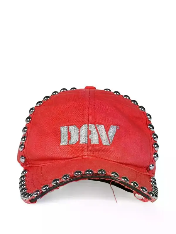 JOSHUA J. Studded Baseball Cap - Red