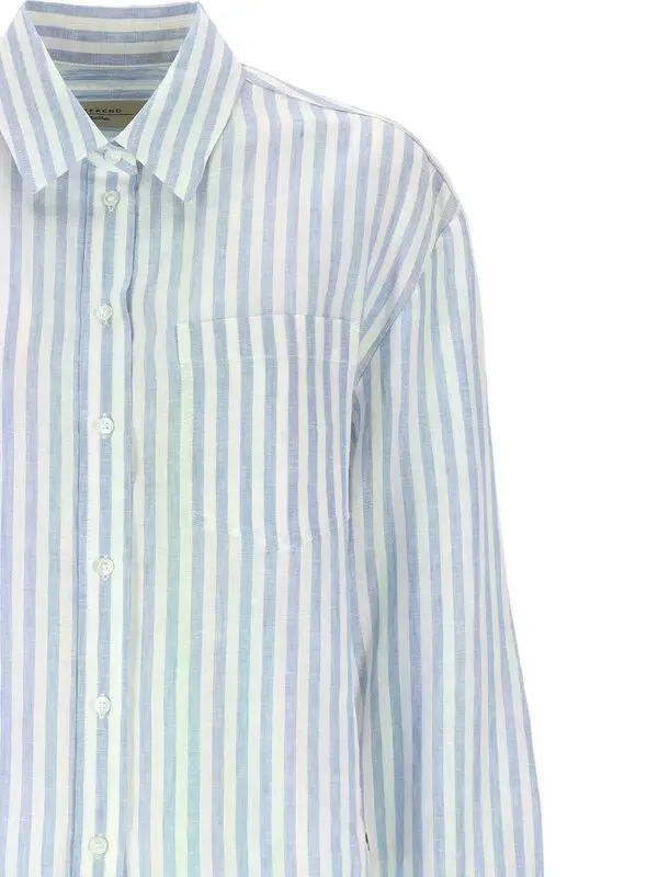 Max Mara Striped Linen Shirt