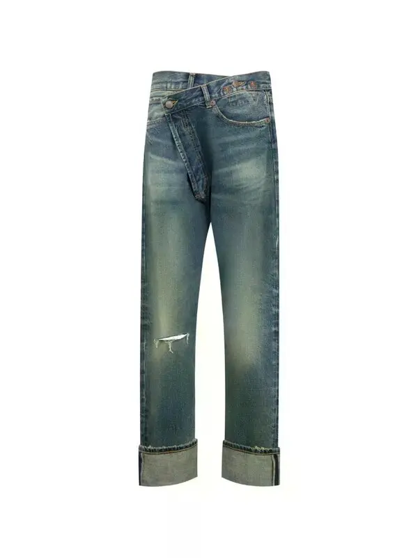 R13 Crossover Straight-leg Jeans