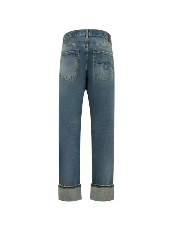 R13 Crossover Straight-leg Jeans