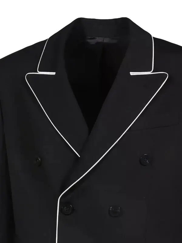 ERNEST W. BAKER Trim Double-breasted Blazer