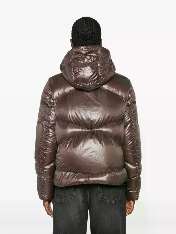 Herno Quilted Hooded Jacket - Brown