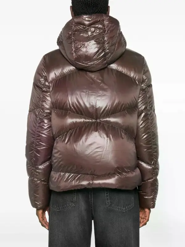 Herno Quilted Hooded Jacket - Brown