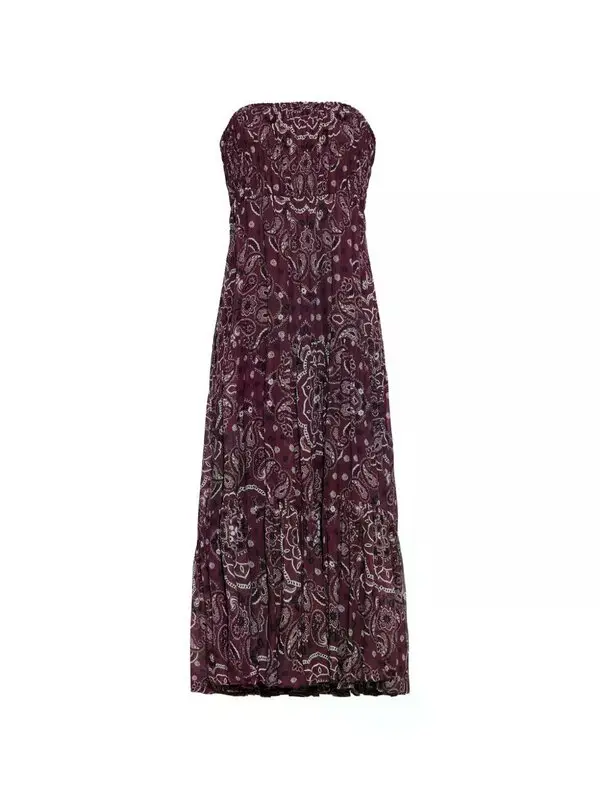 Cara Cara Emilina Bandana-print Maxi Skirt - Purple